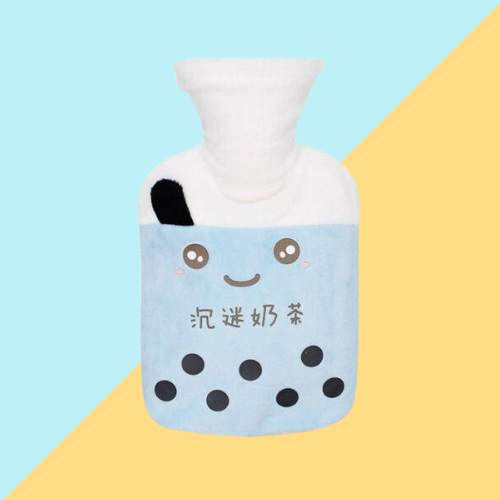 Bouillotte Bubble Tea Bleu Kawaii Large 1000ML | Yummyso