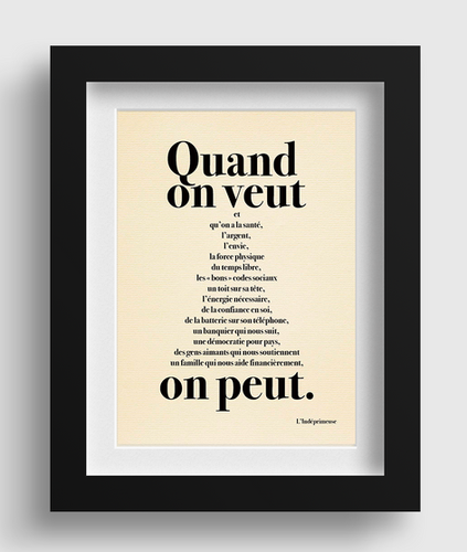 Quand on veut... | lindeprimeuse