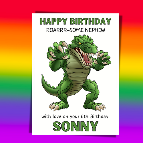 Monster Croc Birthday Card | Kids Card Company