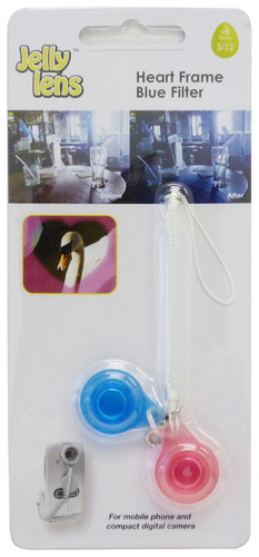 Jelly Lens Series 5-Heart Frame/Blue Filter | v-light