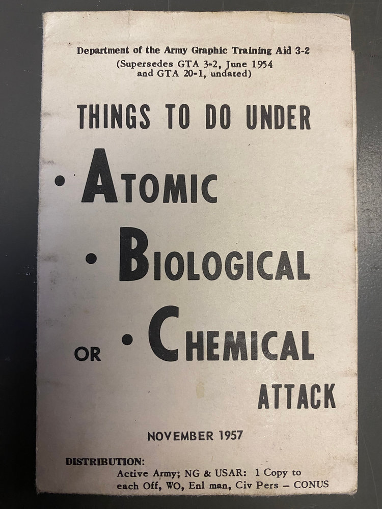 Artifact Friday: Things to do under Atomic, Biological, or Chemical ...