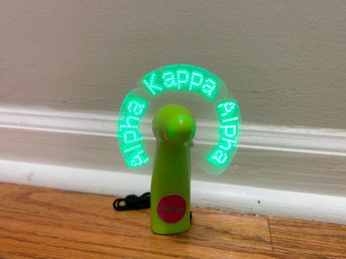 Alpha Kappa Alpha Sorority handheld LED fan | Elegance By Darshi