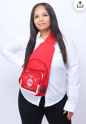 Delta Sigma Theta Black&Red, 1 Shoulder Crossbody Sling/Shoulder bag ...