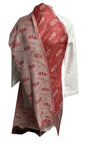 Delta Sigma Theta (ΔΣΘ) Sorority Reversible Shawl/Scarf/ muffler/Wrap ...