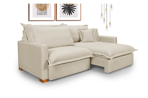 Sofá Davi sem o pé lateral | Binatti Estofados