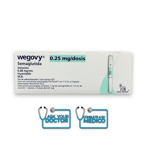 WEGOVY FLEXTOUCH (0.25MG) 1 PLUMA | Specialty Pharmacy