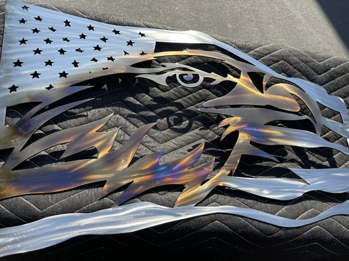 Eagle Wavy Flag | ND Welding