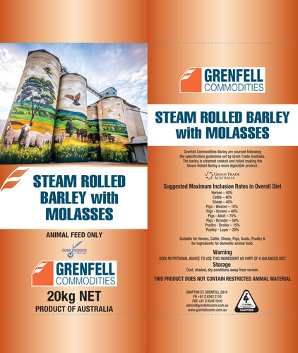 BARLEY STEAM ROLLED | WITH MOLASSES | Grenfell Commodities