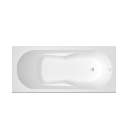 Links acryl ligbad 180x80 cm met hele platte rand | Mincio