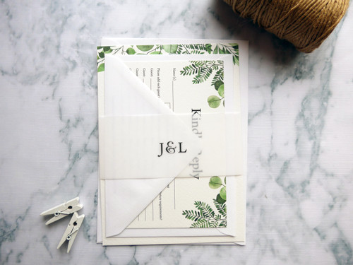 Jennifer Wedding Invitation | LetLoveSparkleDesign