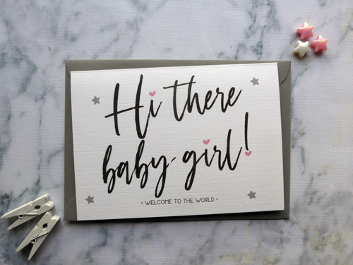 Hi There Baby Card for Girl or Boy | LetLoveSparkleDesign