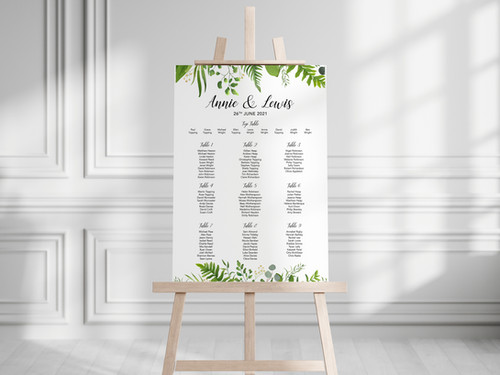Clare Table Plan | LetLoveSparkleDesign