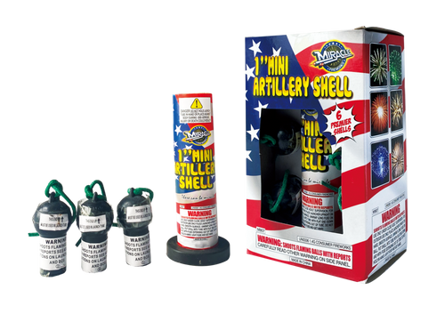 1" MINI ARTILLERY - 12 SHOTS | mrbfireworks