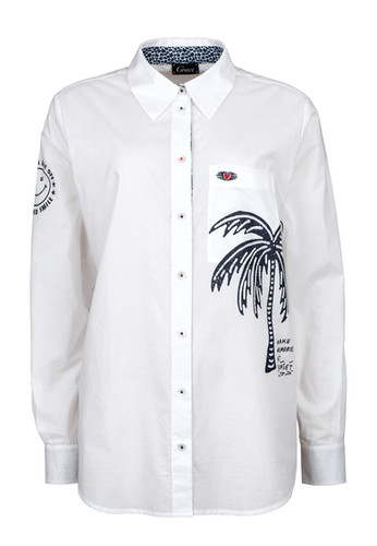 Grace Bluse „Palme“ | Funke Beck