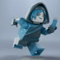 Lego Delta Blender, animation rig puppet, Blender