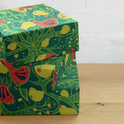 Partridge in a Pear Tree Gift Wrap- 3 Sheets | Ceci Bowman Designs