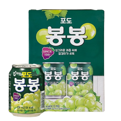Haitai Podo Bongbong(Grape Jelly Juice) (238ml*12)*6 | KS QUEENSLAND