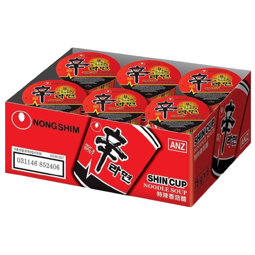 Nongshim Shin Ramyun(Cup) 68g*6 | KS QUEENSLAND
