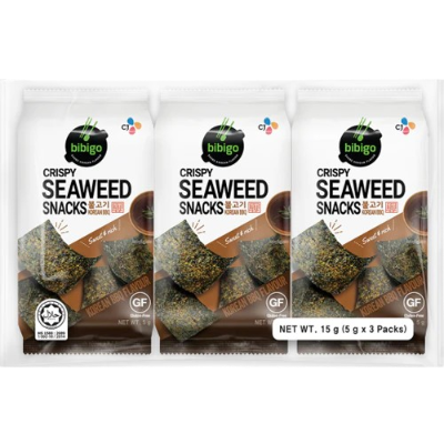 CJ Bibigo Crispy Seaweed(Korean BBQ) (5g*3)*12 | KS QUEENSLAND