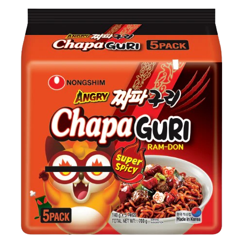 Nongshim Angry Super Spicy Chapaguri(Multi) (140g*5)*8 | KS QUEENSLAND