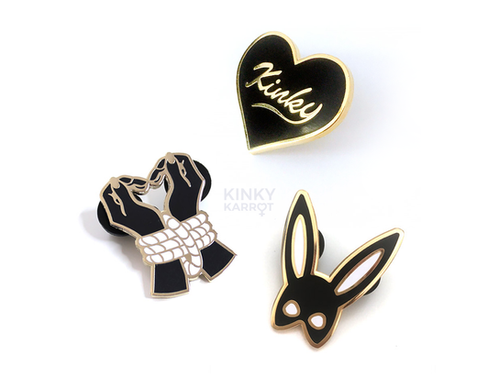 Bdsm Jewelry - Enamel Pin Set | Kinky Karrot