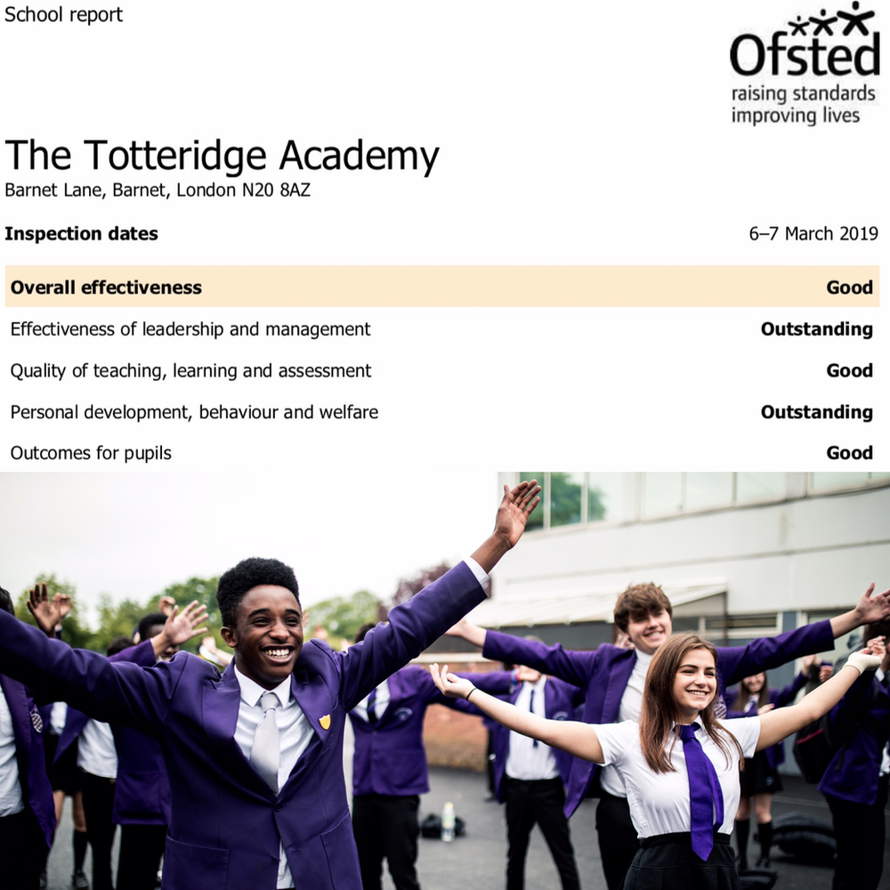 The Totteridge Academy on the way to Outstanding