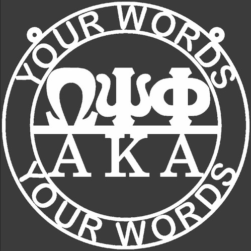 Omega Psi Phi Alpha Kappa Alpha Personalized Weatherproof Sign | Made ...