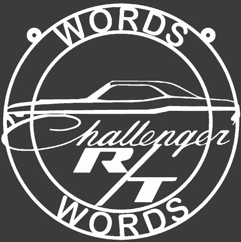 Dodge Challenger RT Personalized Weatherproof Sign | Made in the USA ...
