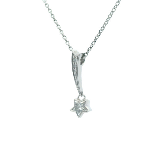 Platinum & Diamond "Shooting Star" Pendant | Justin Richardson