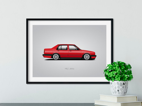 Mk2 Jetta Print | Orchard Prints