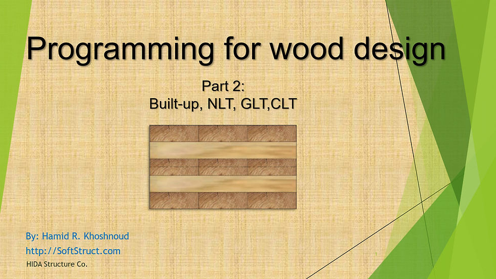 Programming for wood design- Part 2