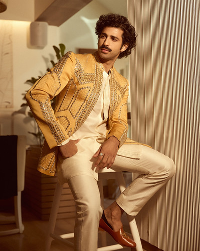 Seerat Jacket Set | Contrast By Parth