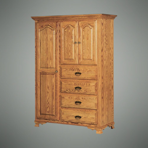 Heritage 4 Drawer 3 Door Chifforobe | The Original Amish F