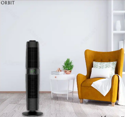 Orbit – Bladeless Tower fan with Built-in Dust Filter, 360° Manual ...