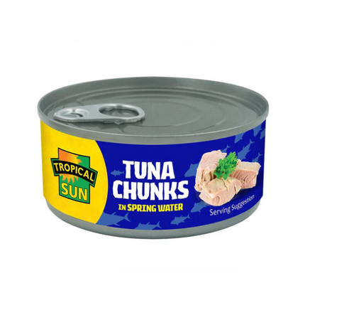 Tropical Sun Tuna chunks in spring water 160g | AoMart Supermarket