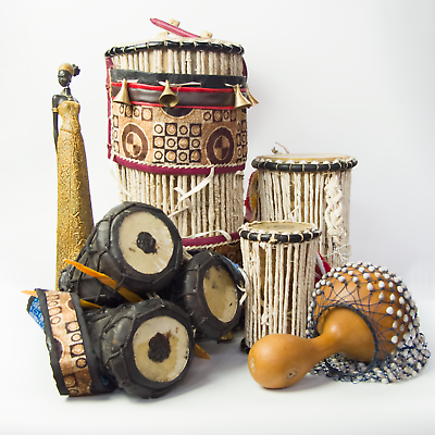 ALL AUTHENTIC NIGERIA TALKING DRUMS | Mural Districts