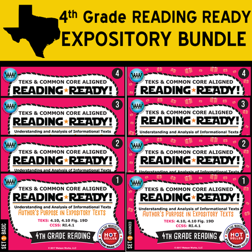 4th Grade - Reading Ready® Expository Bundle | watson-works