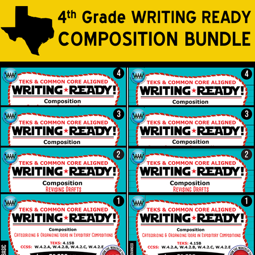 4th Grade - Writing Ready Compositon Bundle | watson-works
