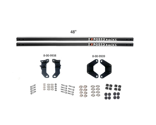 2021+ Ford Bronco (4Dr) EXR SOFT TOP Solid Roof Racks (Black) | sms ...