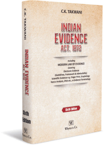 Textbook on Indian Evidence Act | Whytes and Company