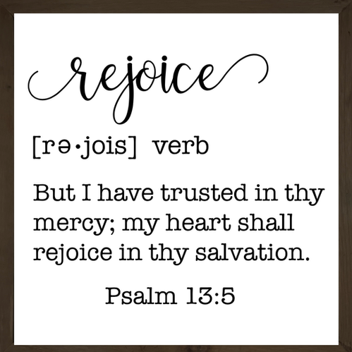 Rejoice sign | Maggie's Designs