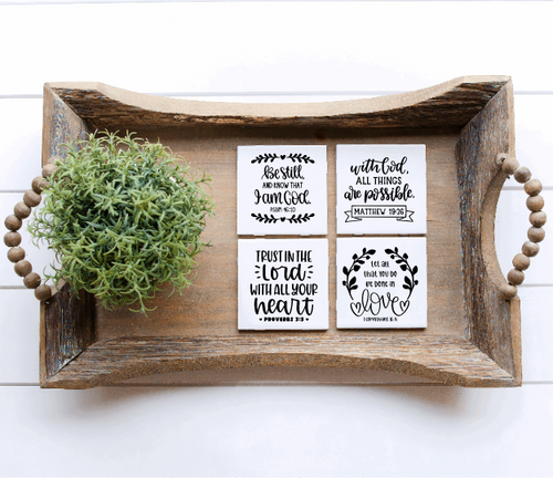 Bible Verse Coasters | Maggie's Designs