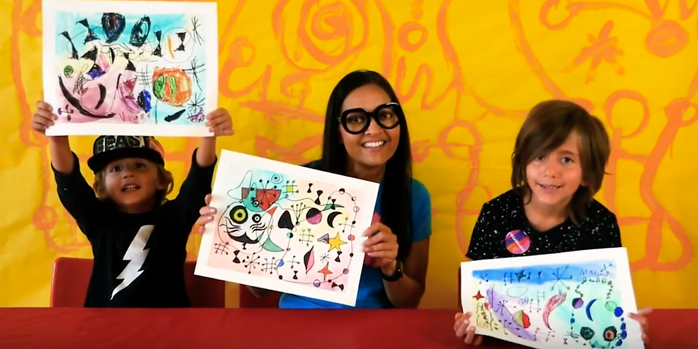 How to Paint Joan Miro Watercolor Painting!