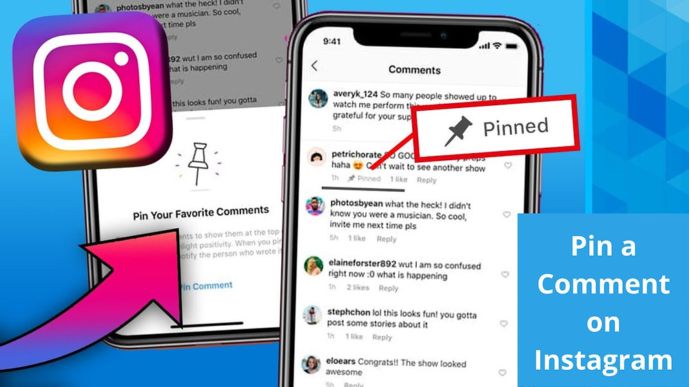 How to pin a comment on Instagram?
