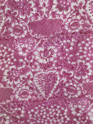 Cassandra Harper Voile - Hearts and Flowers - Pink/Red | Sachs & Cornish