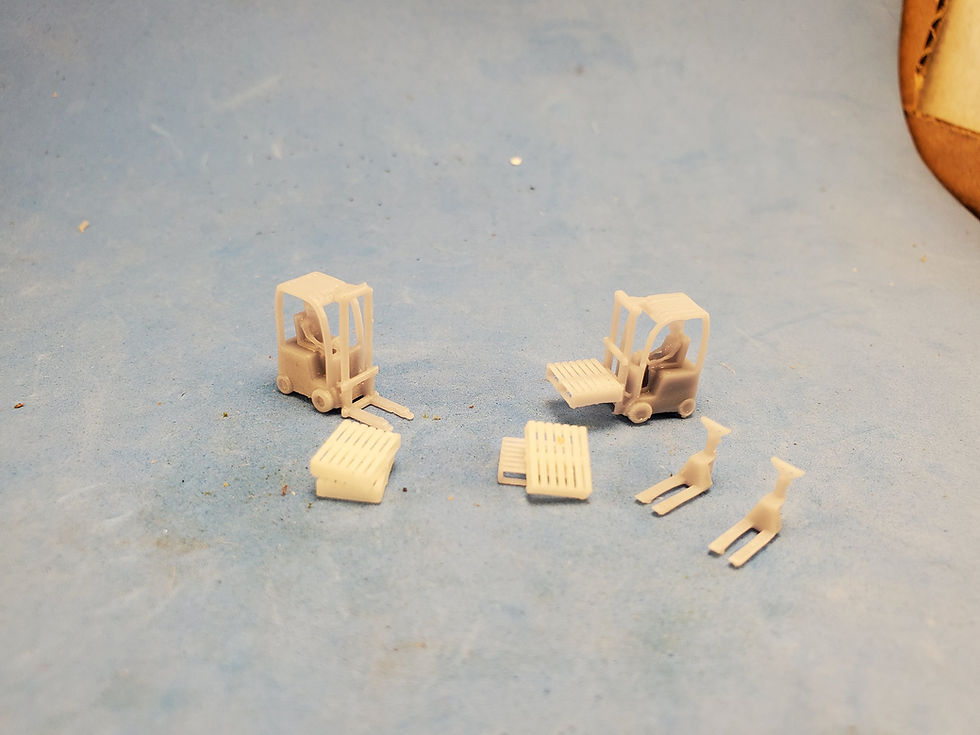 N Scale Building interior Detail Parts