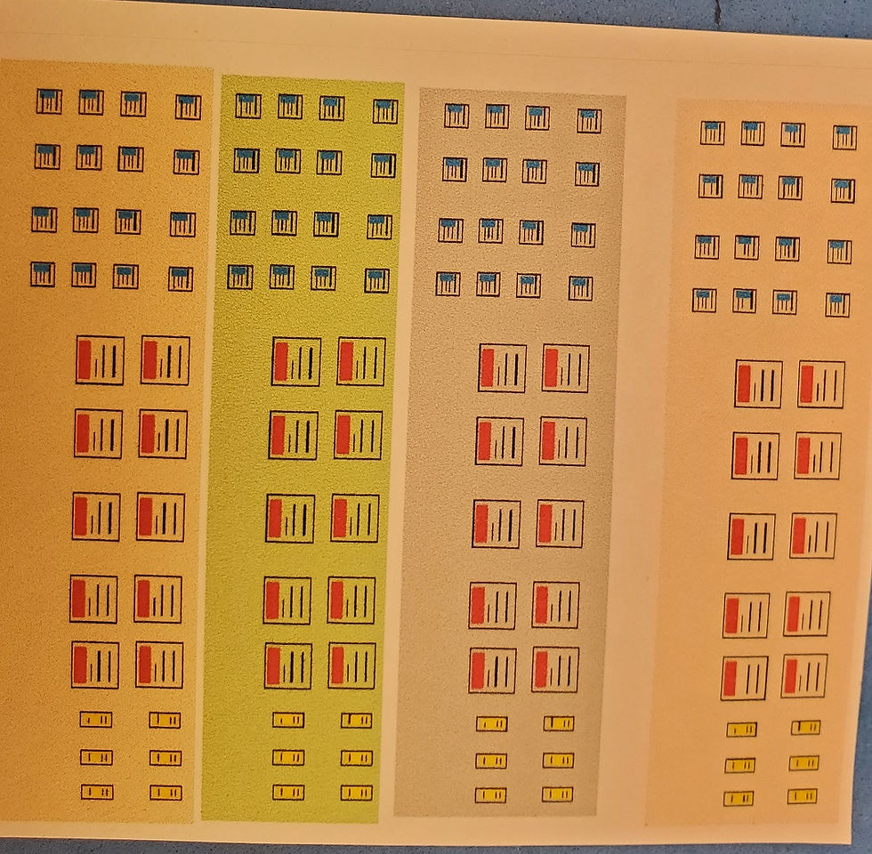 N Scale Building interior Detail Parts