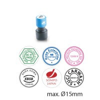 Pre Inked Round Stamp AE15