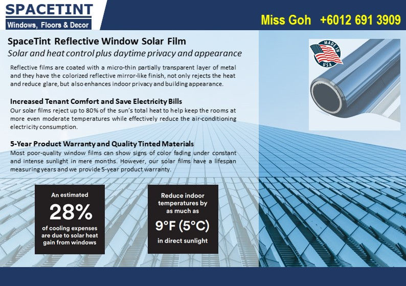 Reflective Films | Window Tint | Penang | SpaceTint