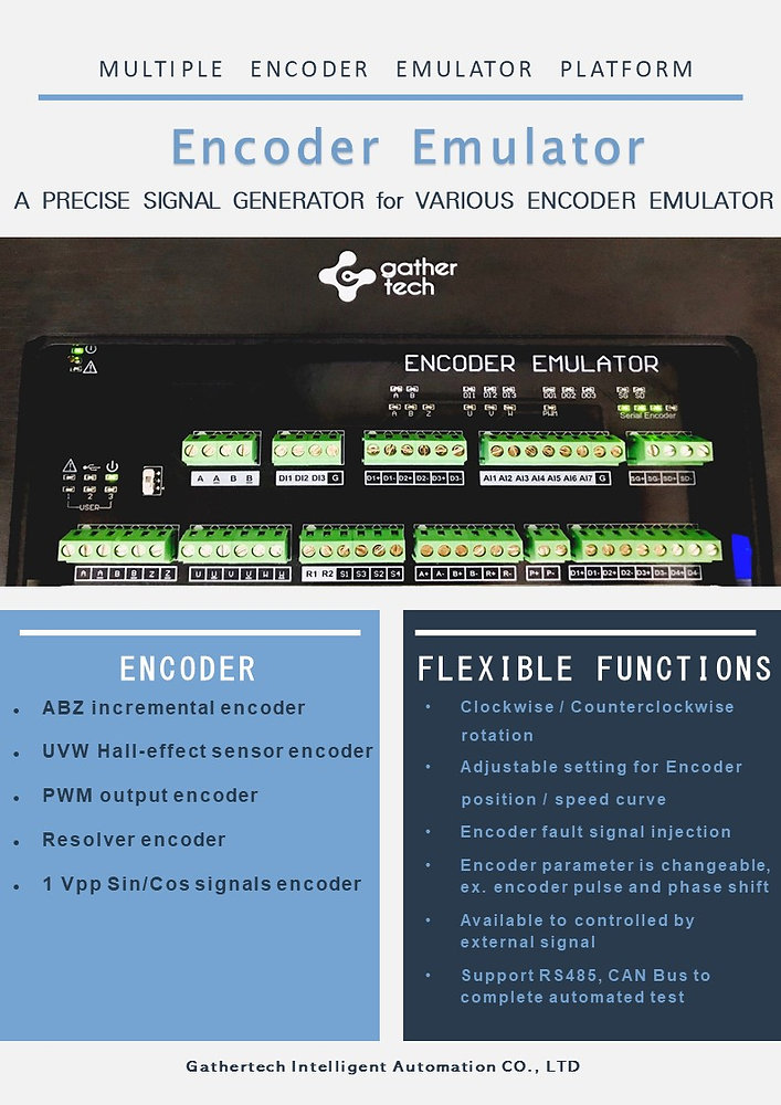 GATHERTECH ANNOUCES BRAND-NEW PRODUCT: ENCODER EMULATOR